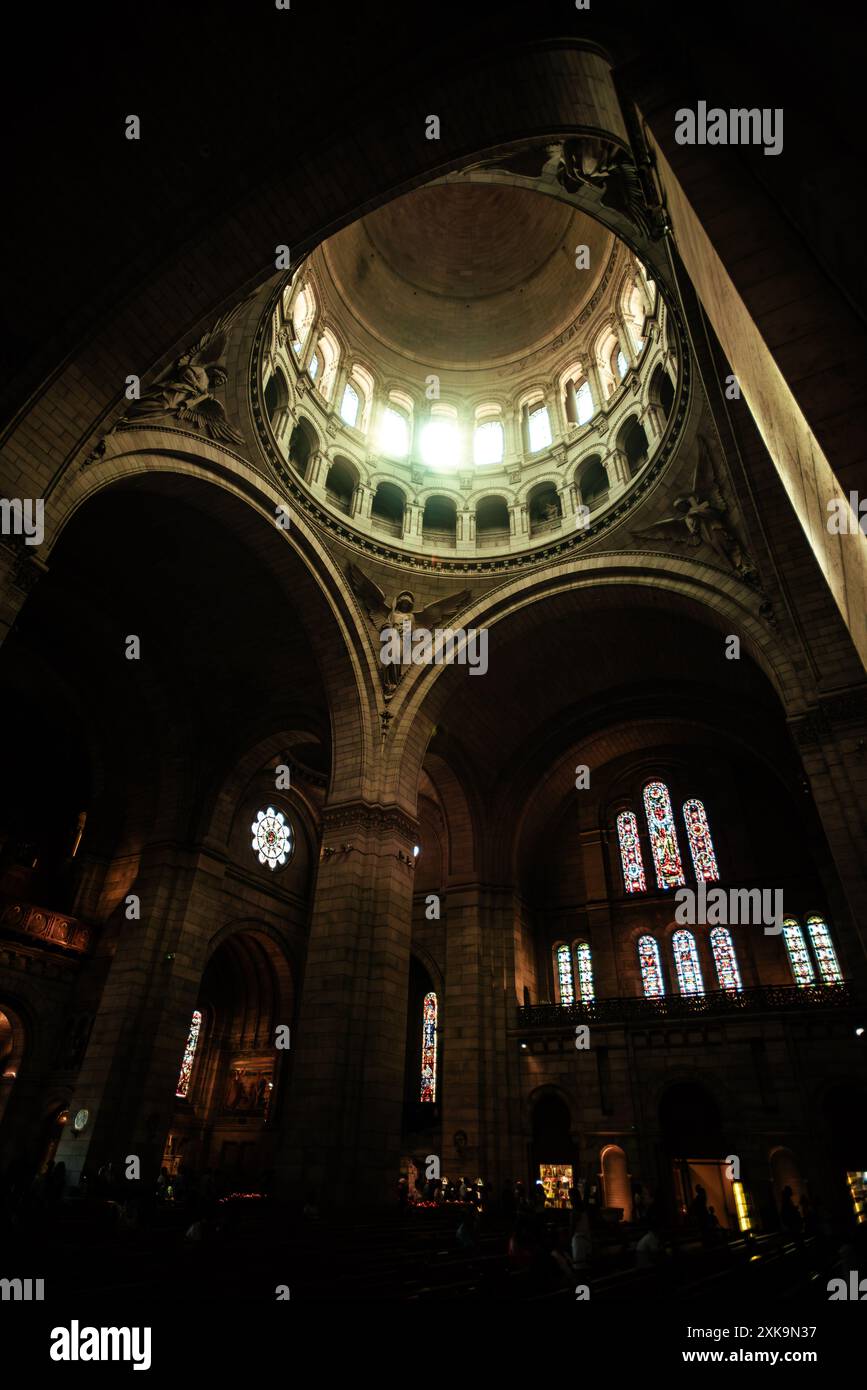 Interior basilica sacre coeur paris hi-res stock photography and images ...