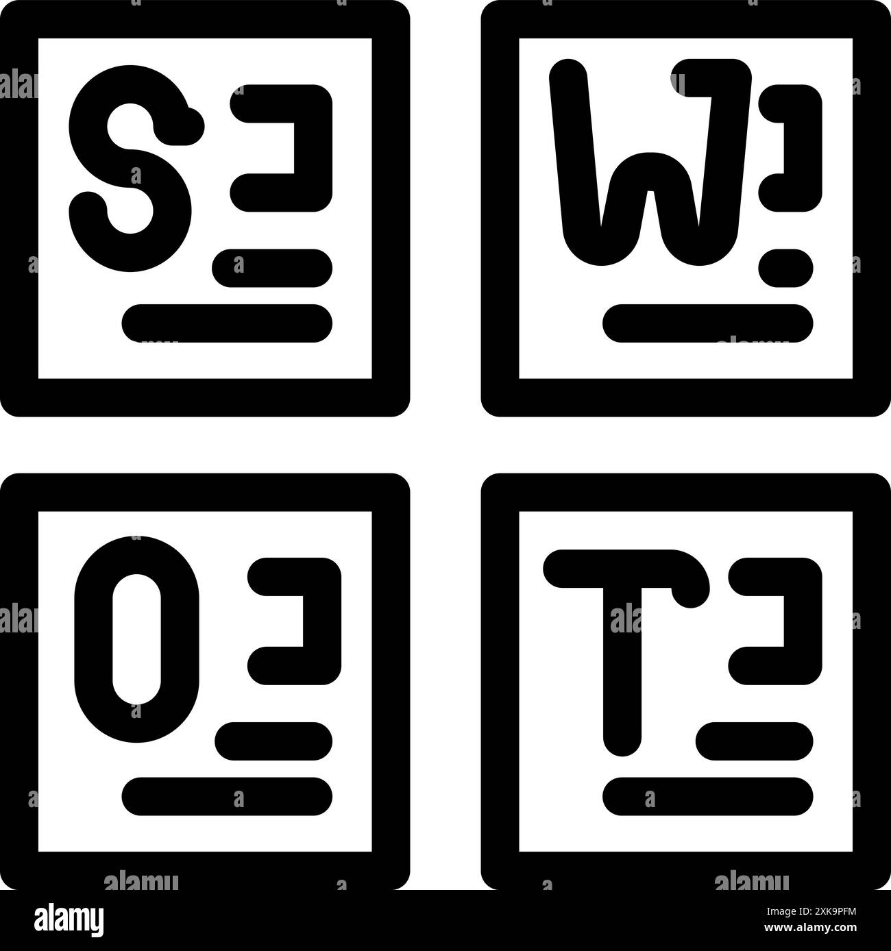 Swot analysis Black and White Stock Photos & Images - Alamy