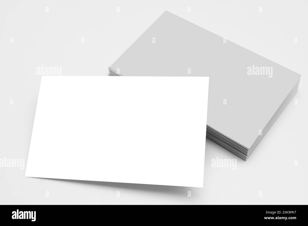 Business card stack template for brand identity separated, clipping ...