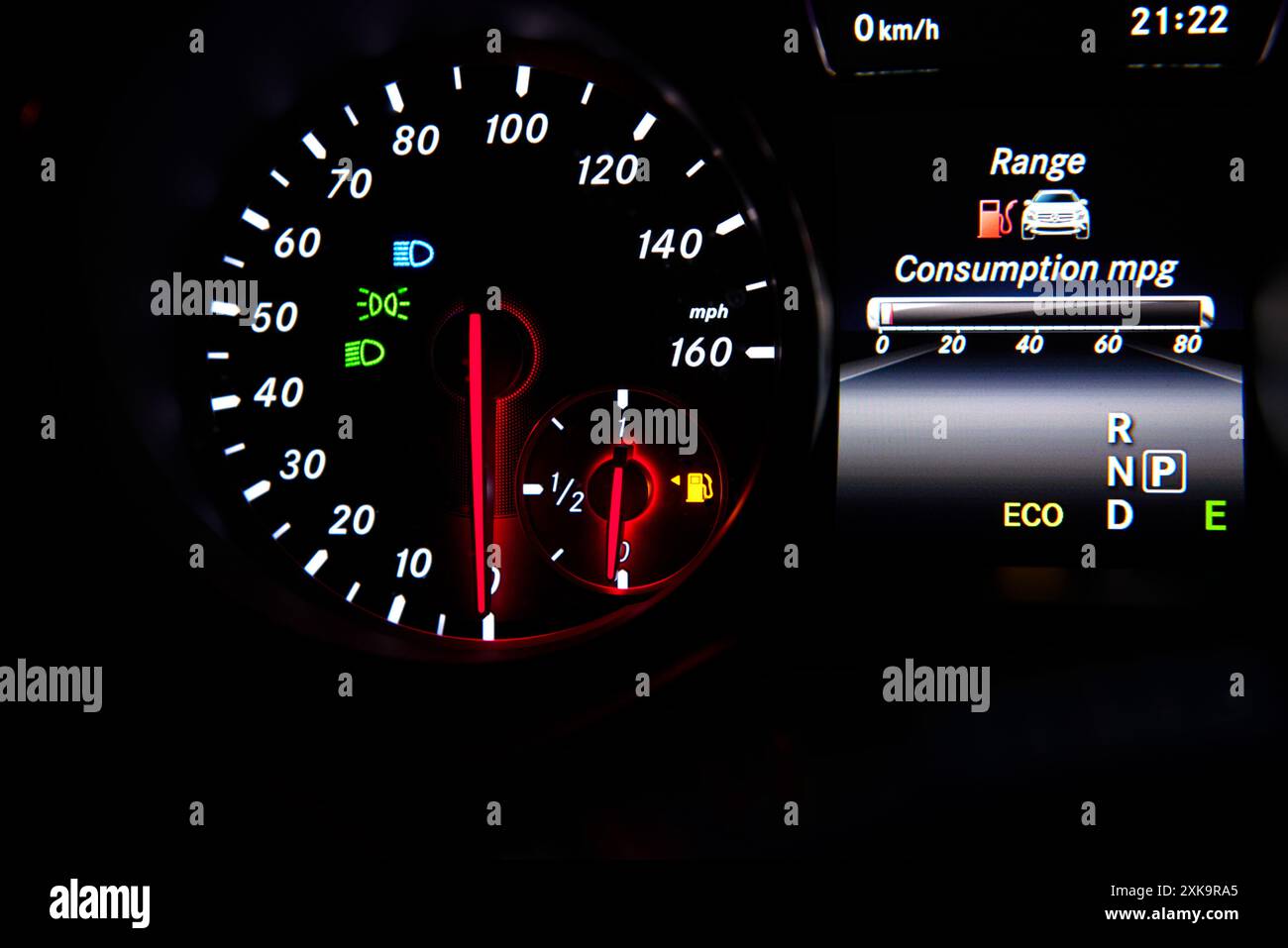 car dashboard speedometer Stock Photo - Alamy