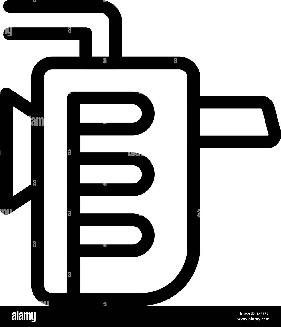 Simple line icon illustration representing a car engine part, perfect ...