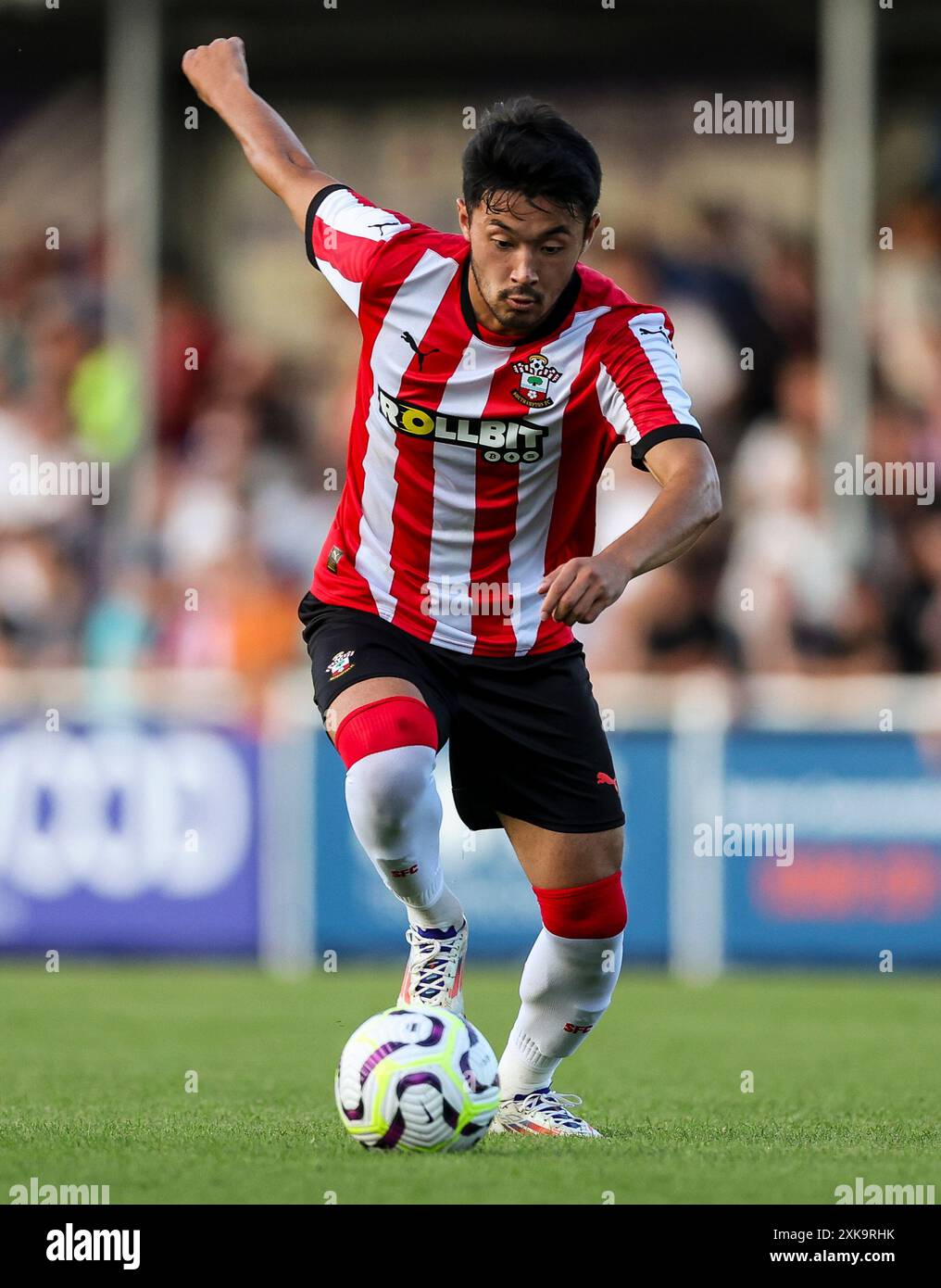 Southampton's Yukinari Sugawara in action during the pre-season ...