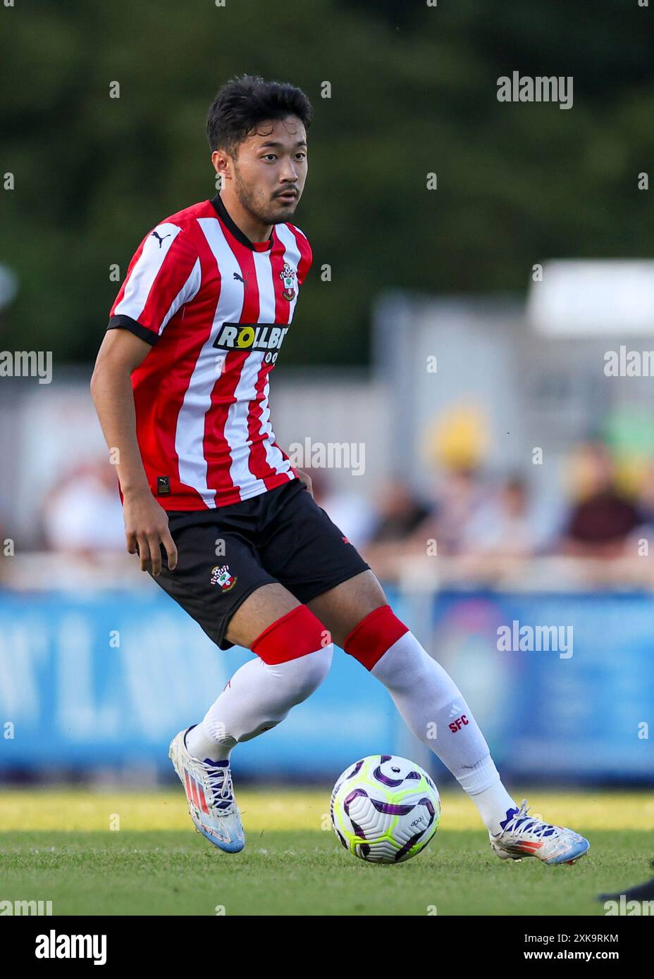 Southampton's Yukinari Sugawara in action during the pre-season ...