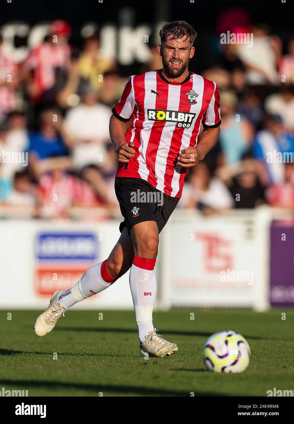 Southampton's Charlie Taylor in action during the pre-season friendly ...