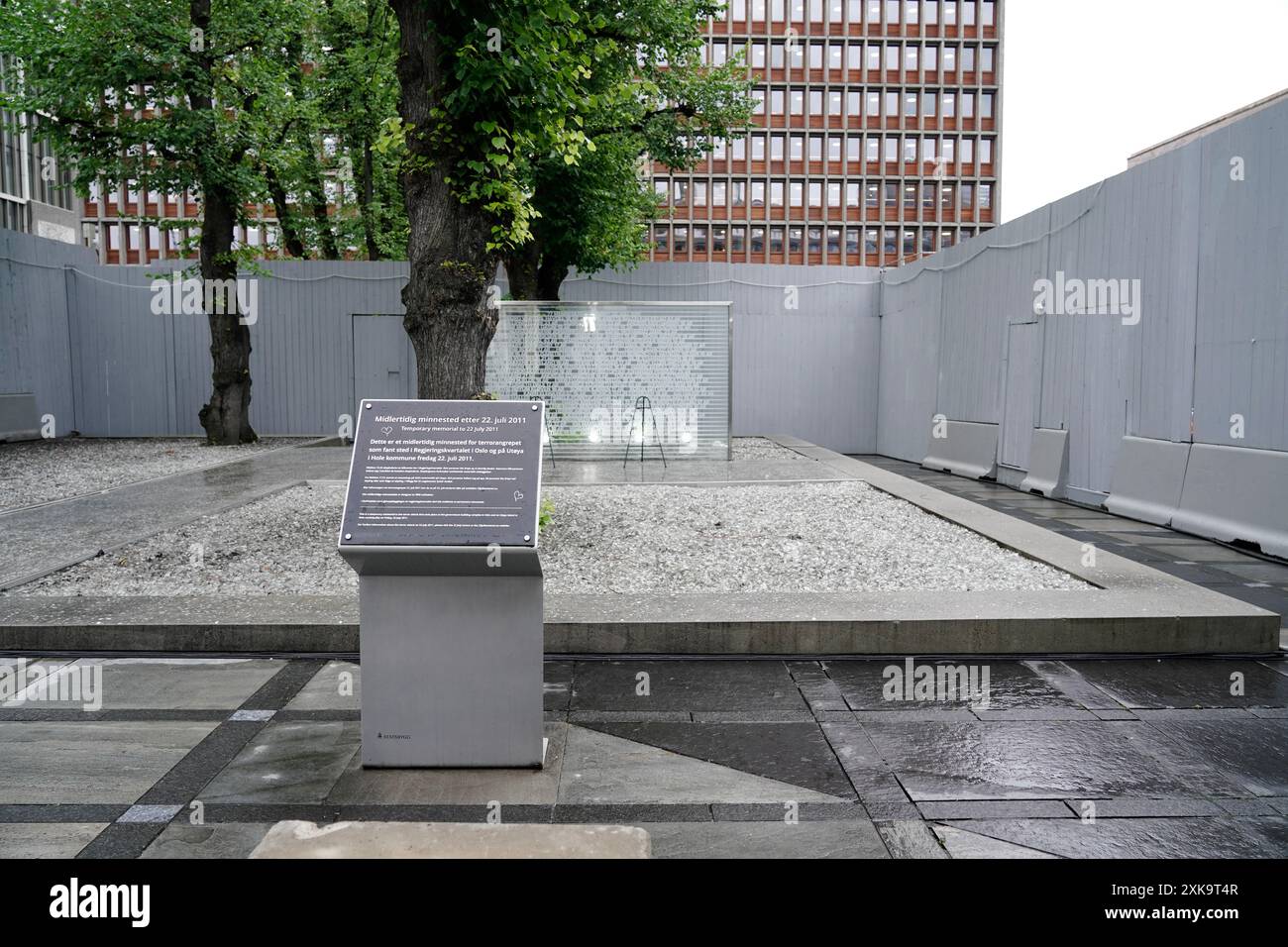 Oslo 20240722. The memorial photographed during the commemoration at ...