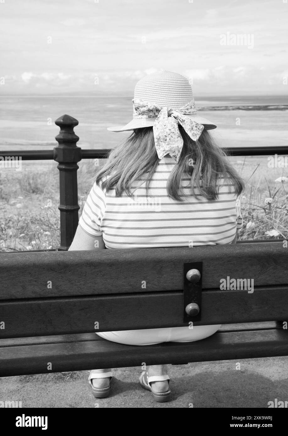 A lady alone Black and White Stock Photos & Images - Alamy