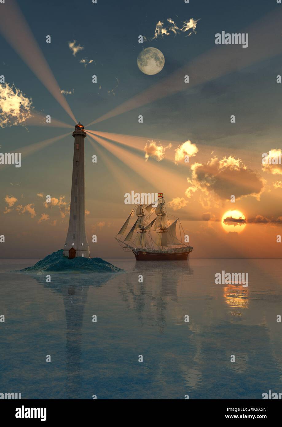 Lighthouse ship safety hi-res stock photography and images - Alamy