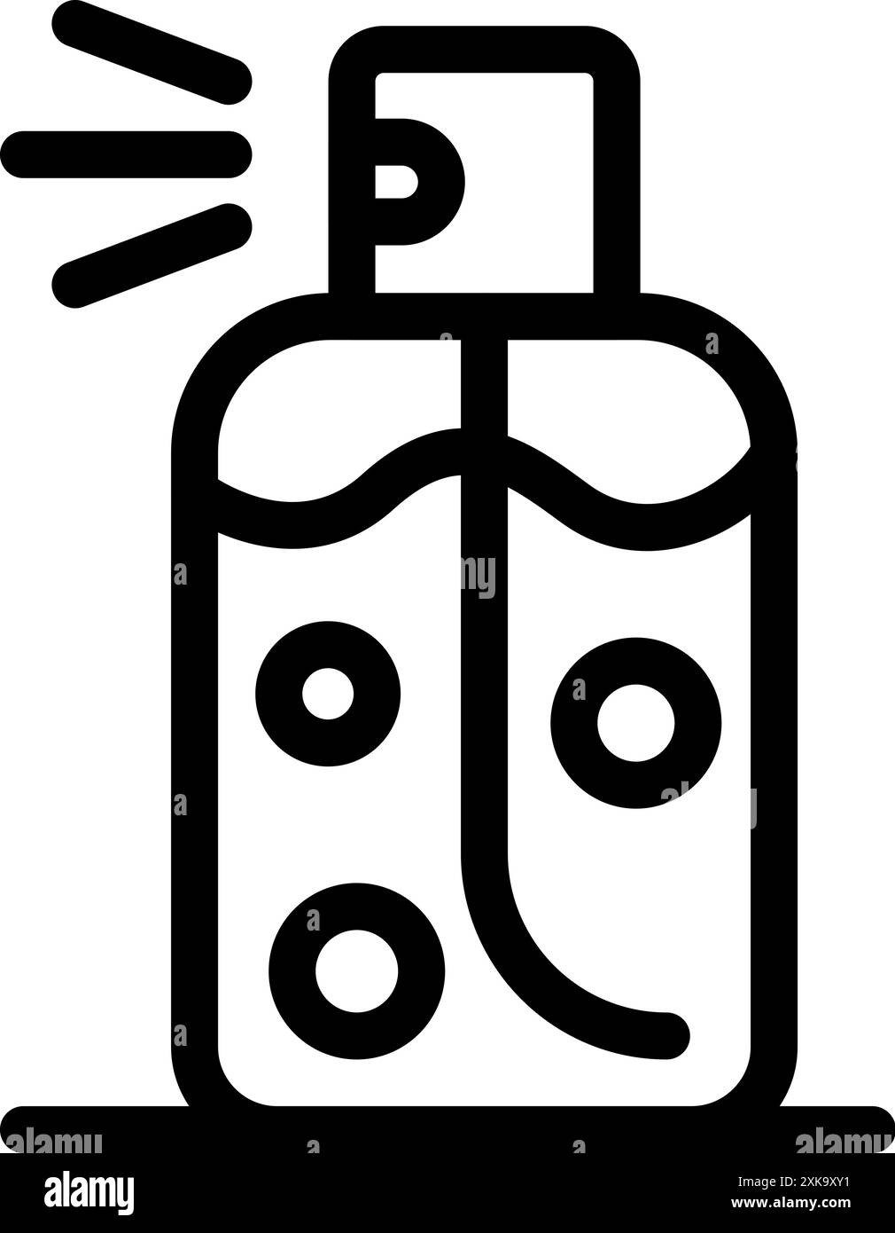 Classic perfume bottle is spraying a fine mist of fragrance, capturing ...