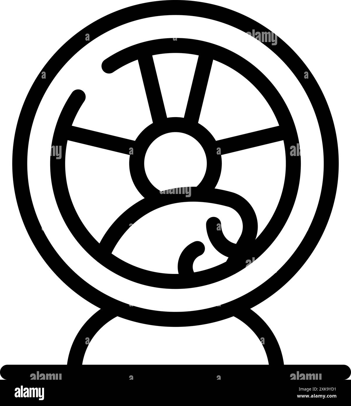 Hamster cage isolated on white Stock Vector Images - Alamy