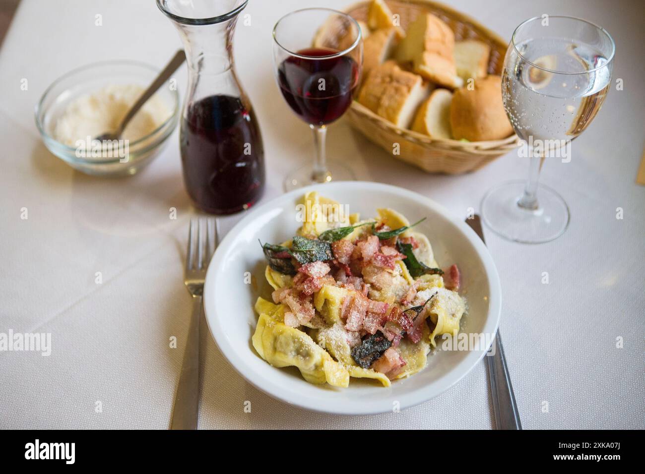 A rest at an Italian Mountain hut is celebrated with a local dish ...