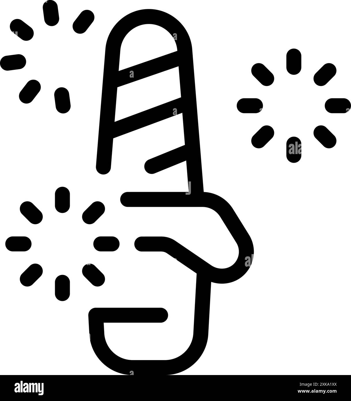 Pyrotechnician lighting a roman candle firework for a celebration with ...