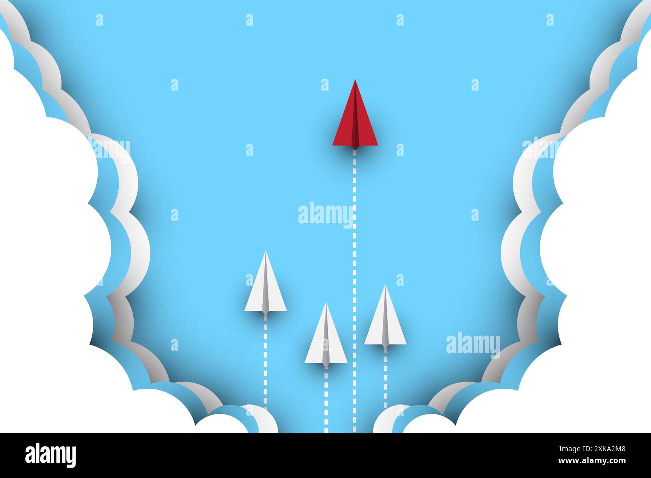 Unique Paper Plane Flying Up in the Sky, look like a Spaceship Release ...