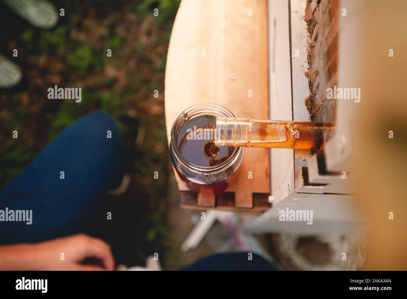 Natural honey from ecological bee farm hi-res stock photography and ...