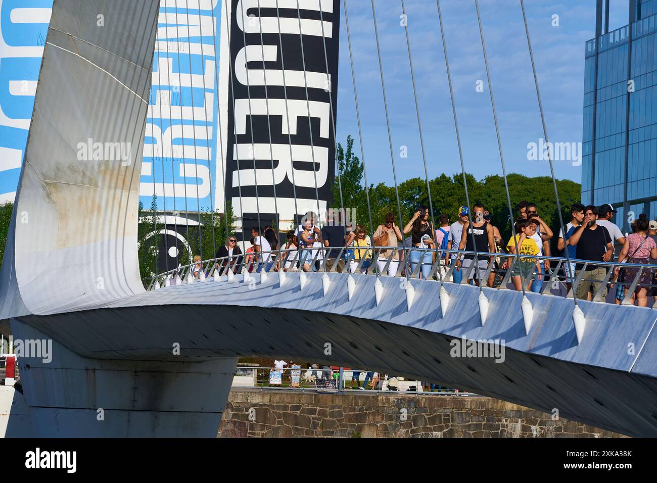 Women bridge of buenos aires Puerto Madero Stock Photo - Alamy