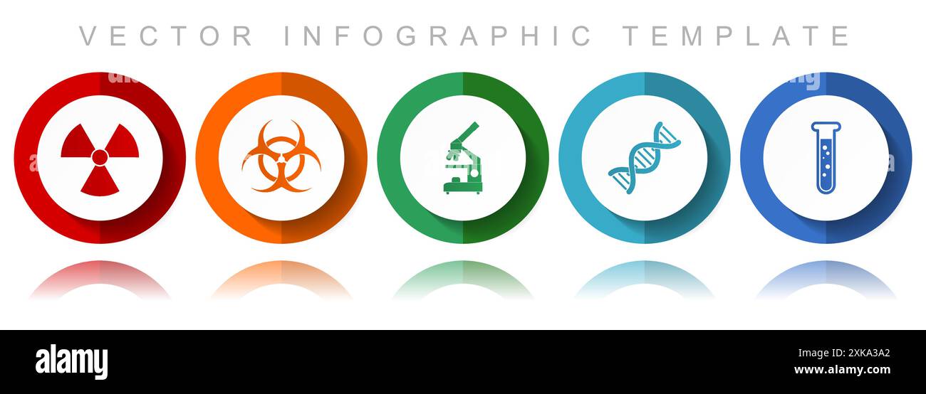 Science vector icon collection, miscellaneous icons such as radiation ...