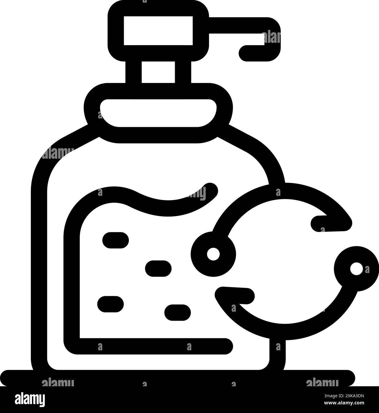 Antibacterial soap protecting from bacteria with stethoscope ...