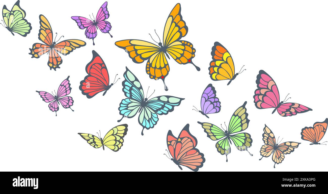Butterfly seasons Stock Vector Images - Alamy