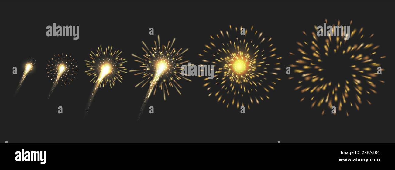 Fireworks display isolated on Stock Vector Images - Alamy