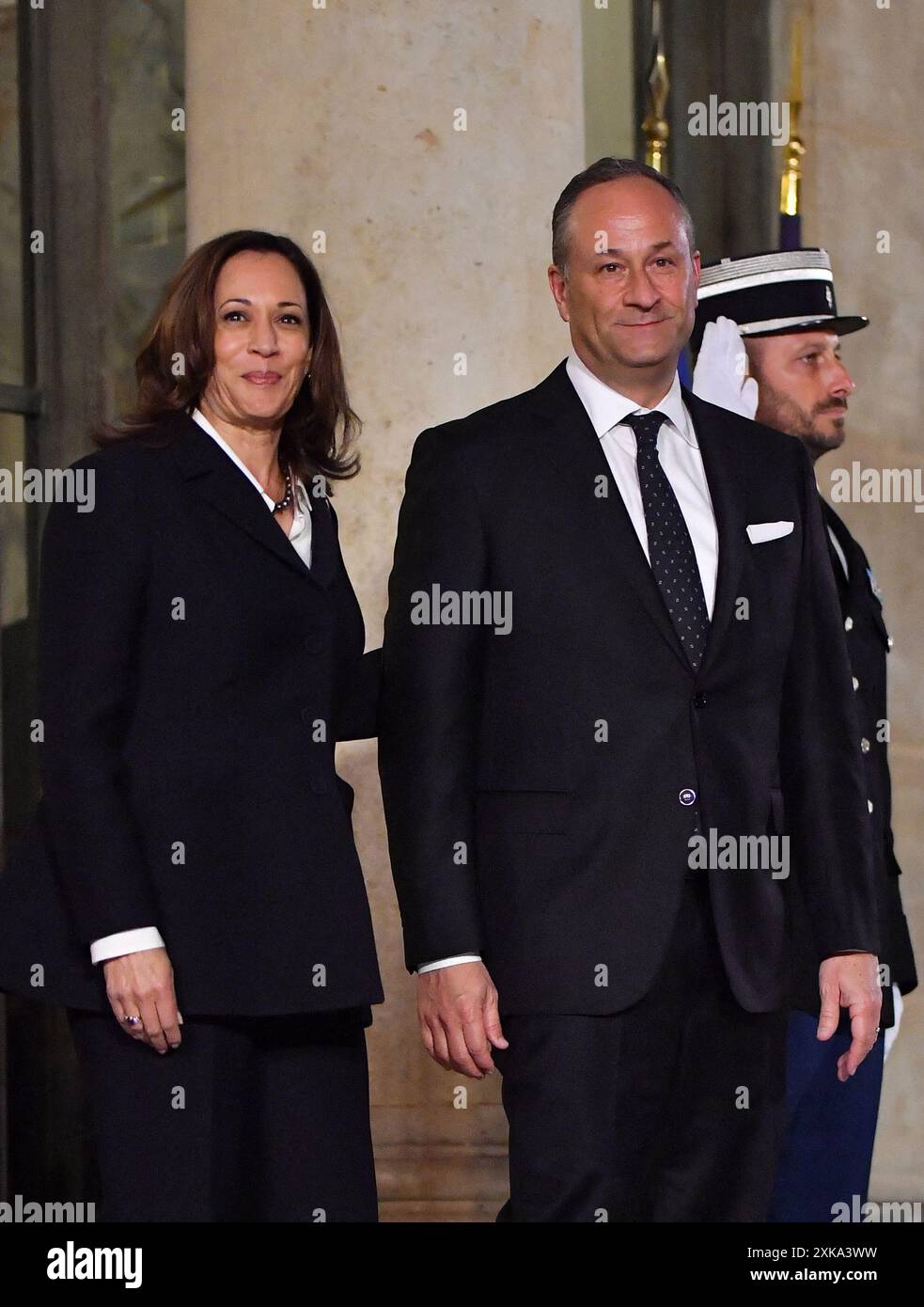 File photo - US Vice President Kamala Harris and her husband Douglas ...