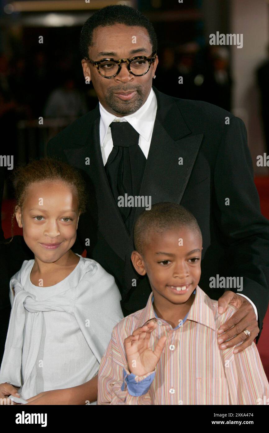 Spike Lee mit Tochter Satchel Lee und Sohn Jackson Lee bei der ...