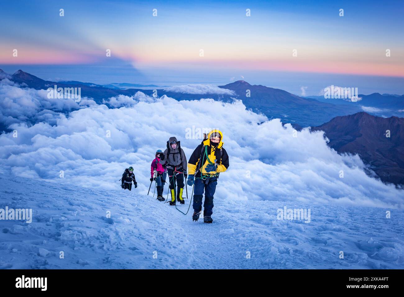 Summit of the cotopaxi hi-res stock photography and images - Alamy
