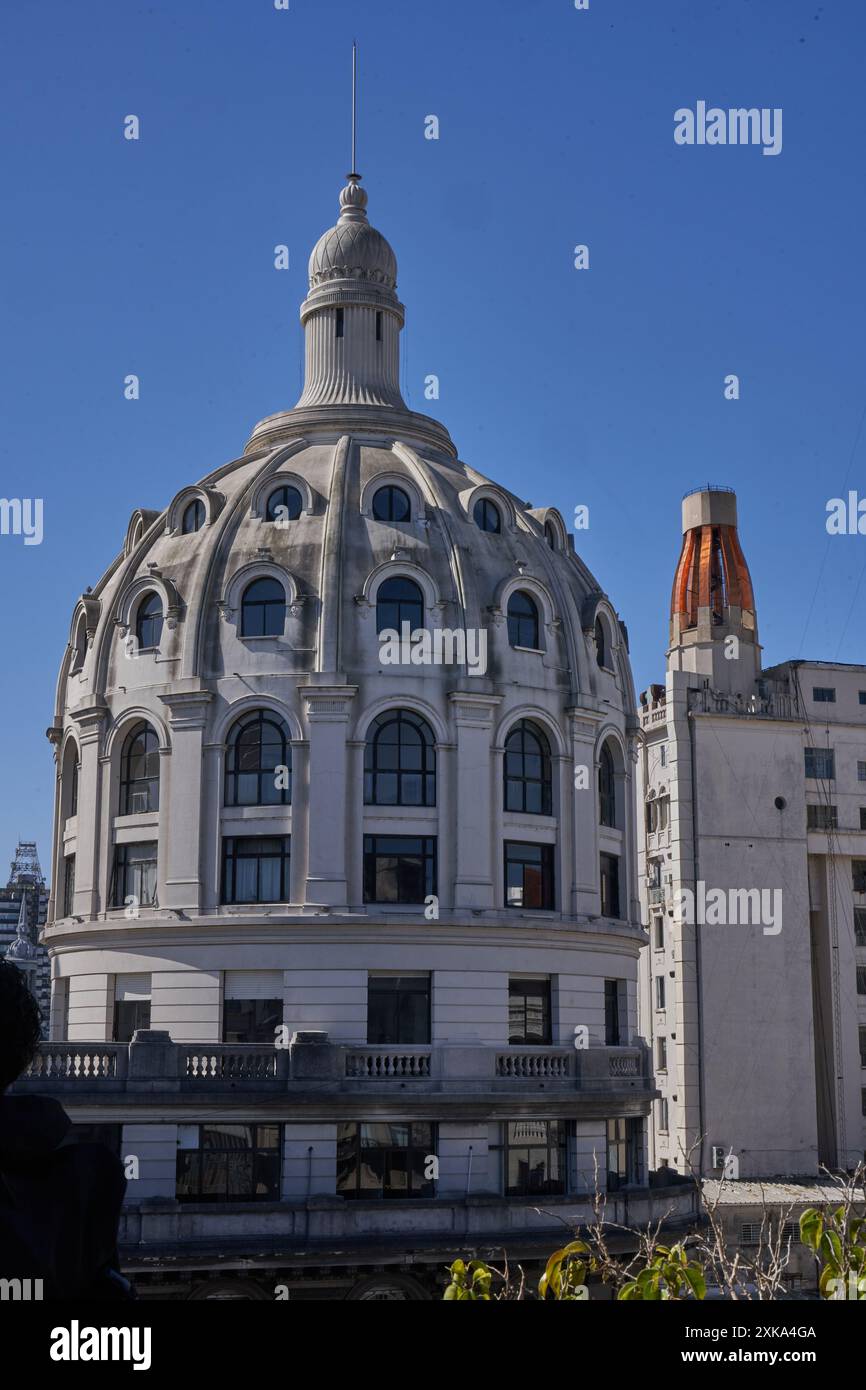 dome of historic building on a corner of Buenos Aires, Argentina Stock ...