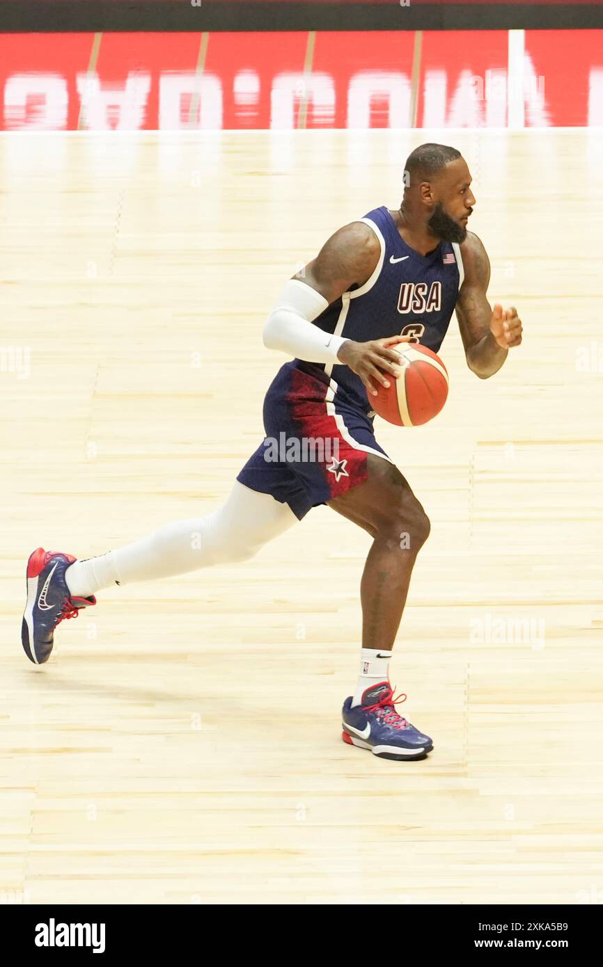 Lebron James of Team Usa during the International Friendly basketball ...