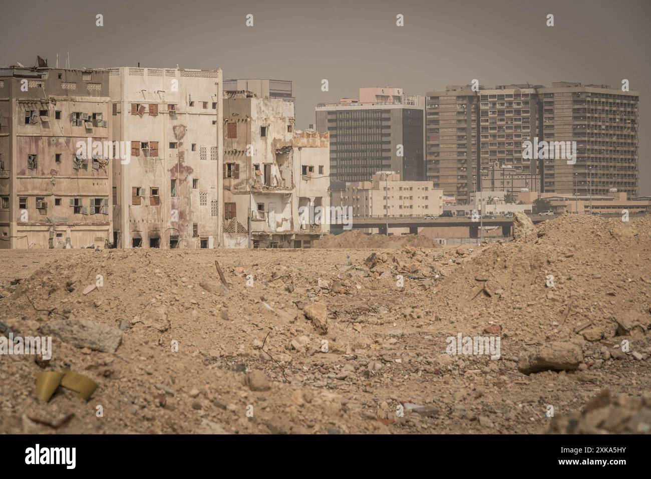 The old building in residential areas of Jeddah, Saudi Arabia, with ...