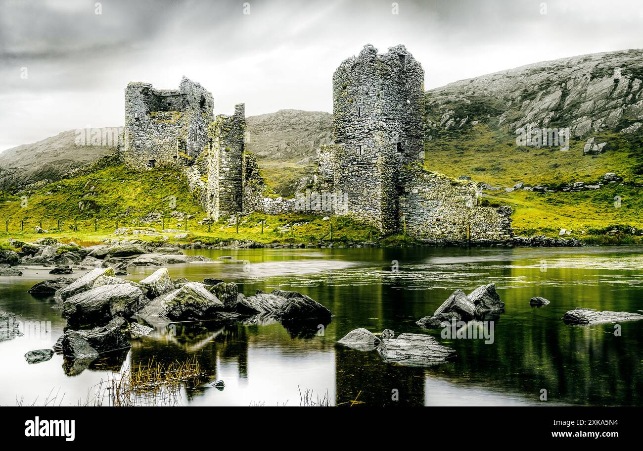 Three Castle Head Stock Photo - Alamy
