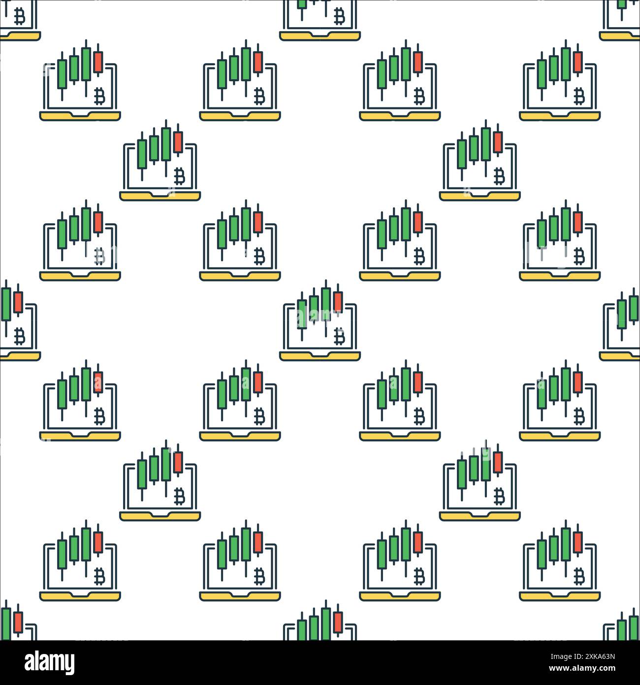 Bullish candlestick chart on laptop hi-res stock photography and images - Alamy