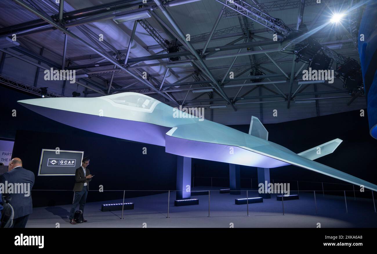 Farnborough, England, UK. 22nd July, 2024. The Farnborough International Airshow runs from 22-26 ...