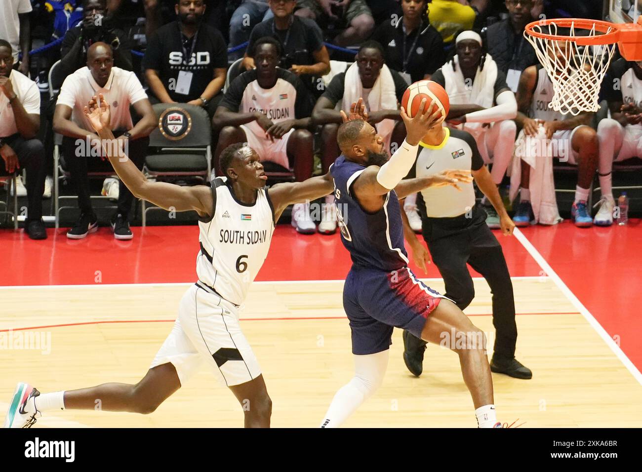 Lebron James of Team Usa during the International Friendly basketball ...