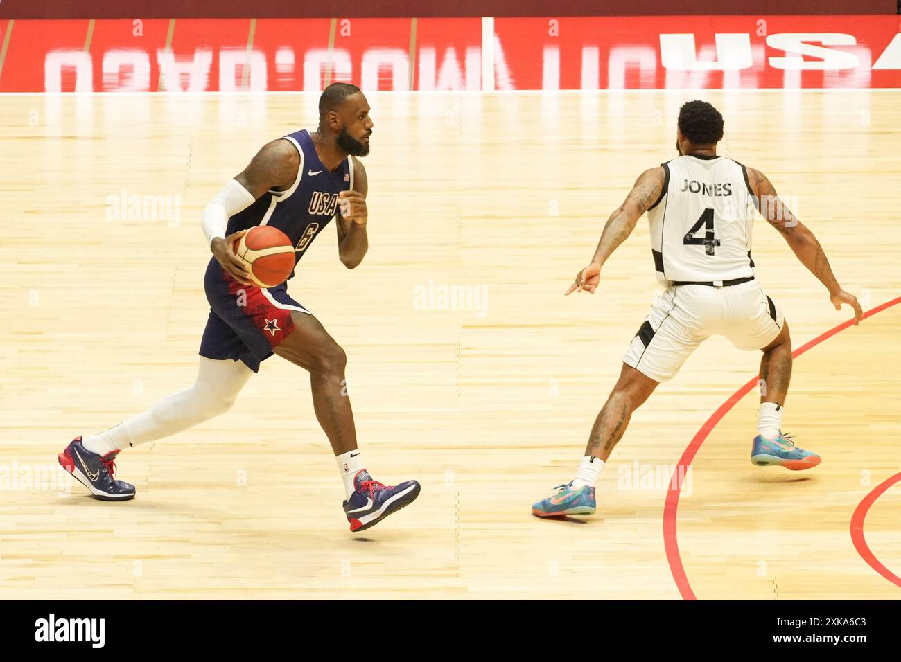 Lebron James of Team Usa during the International Friendly basketball ...