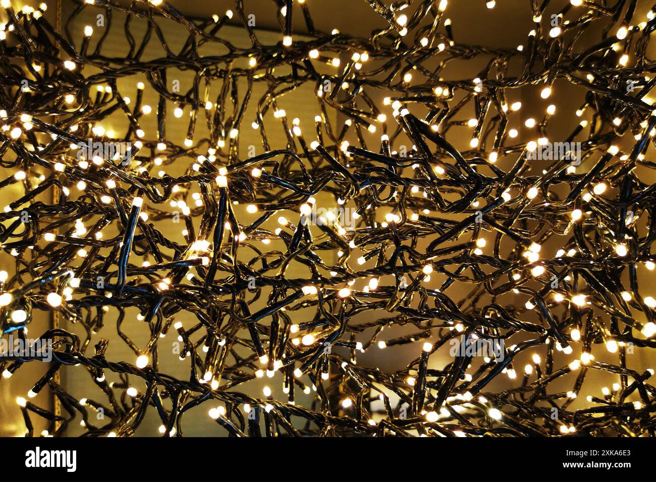 christmas lights texture as december holiday background Stock Photo - Alamy