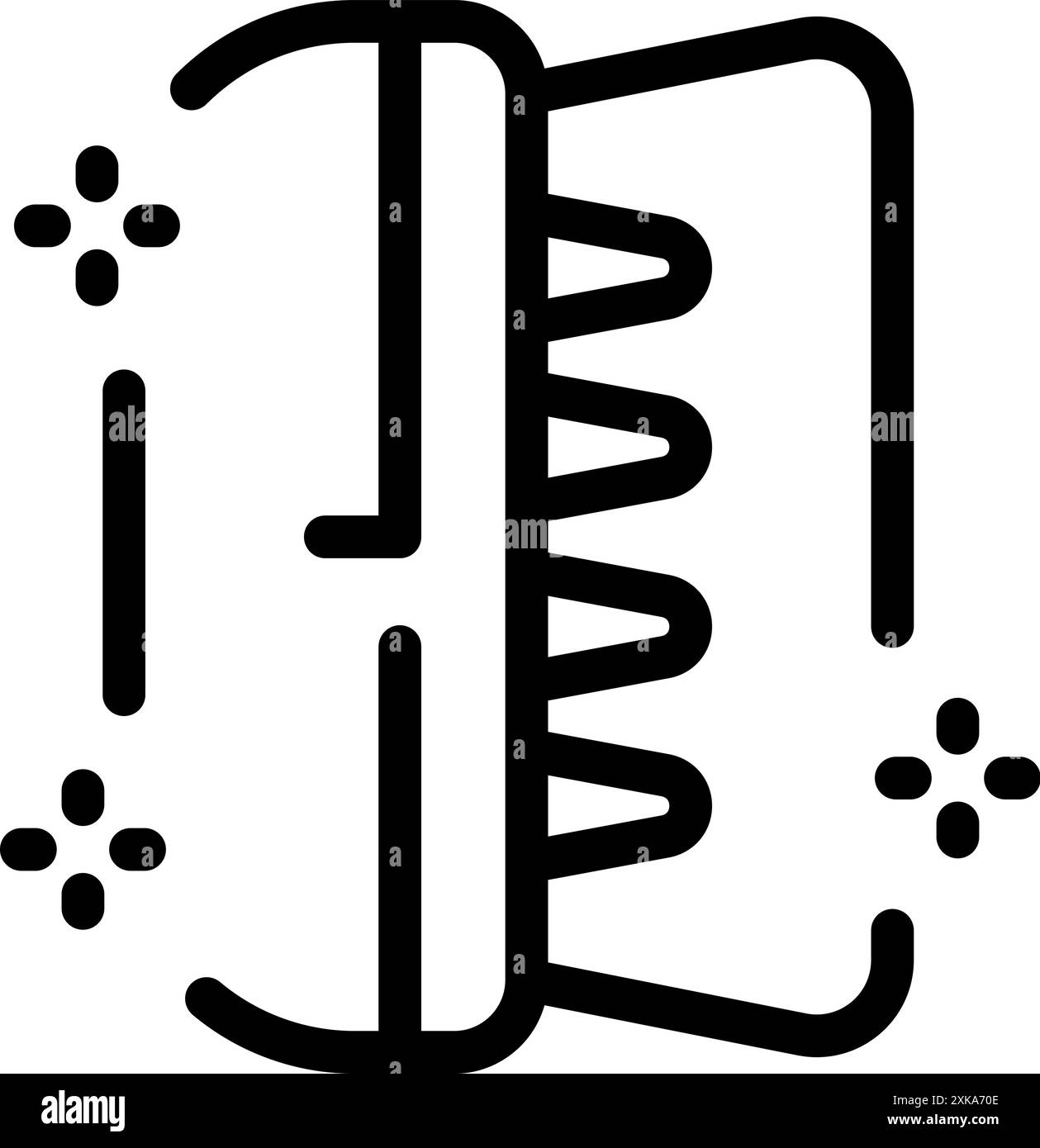 Line drawing of a car ice scraper removing ice from a windshield Stock ...