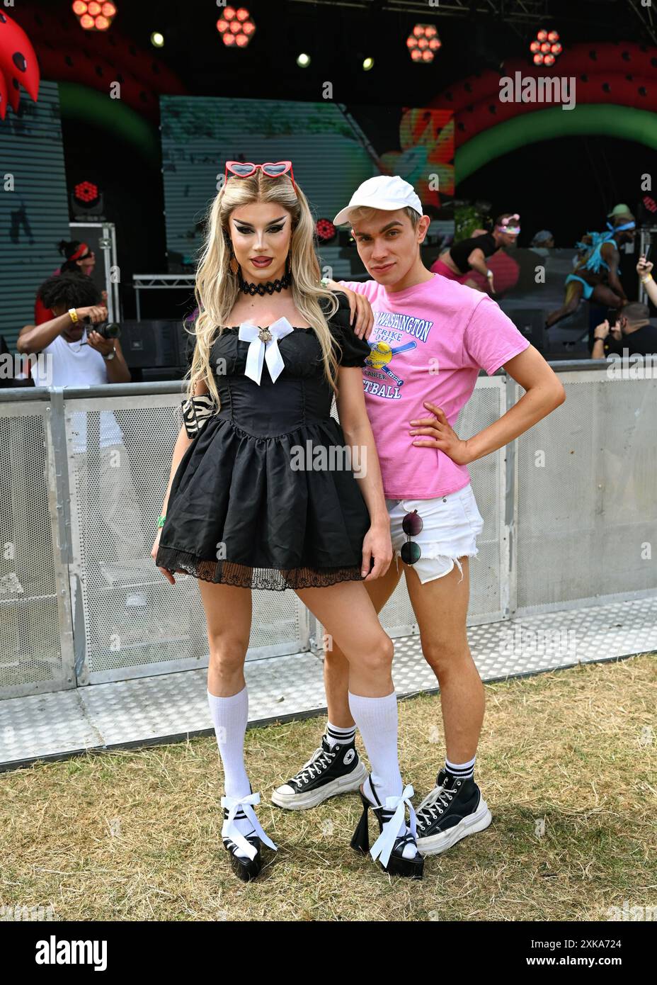 LONDON, ENGLAND - JULY 21 2024: Bones attends the As One in the Park 2024, celebrating the LGBTQ ...