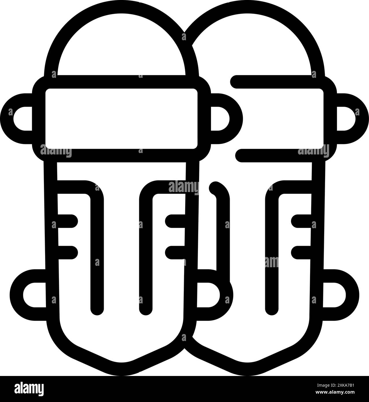 Simple line icon of shin guards, essential protection for athletes ...