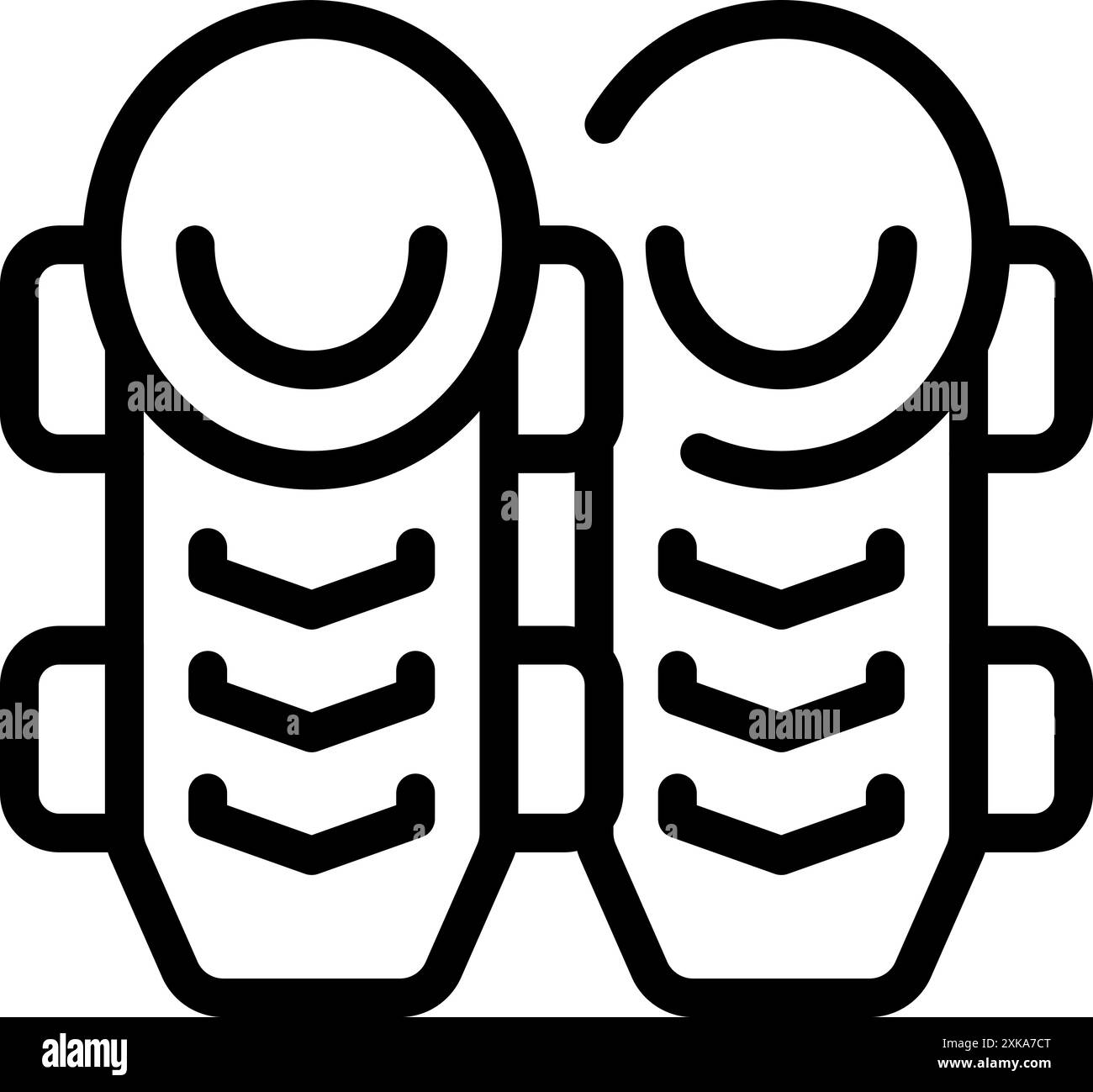 Simple pair of shin guards is protecting legs from injuries while ...