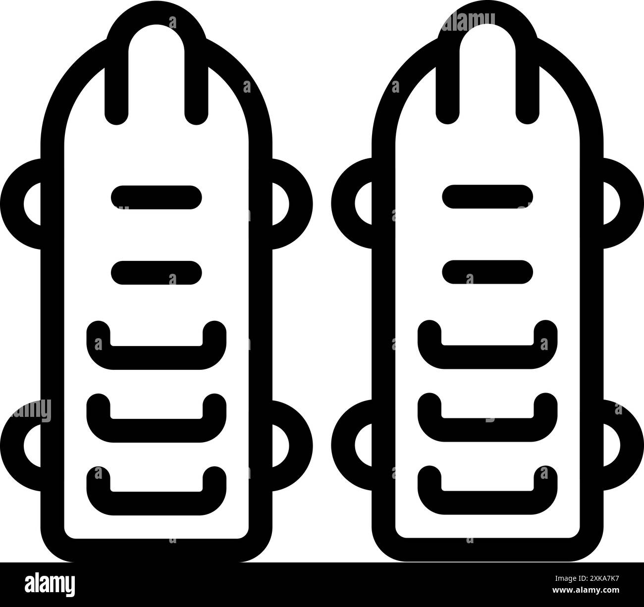 Basket stretcher icon, outline style, suitable for medical evacuation ...