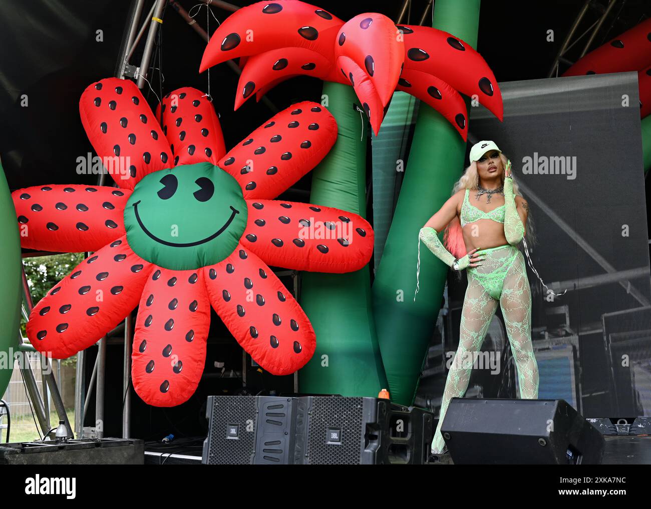 LONDON, ENGLAND - JULY 21 2024: Smiley Vyrus performs at the As One in ...