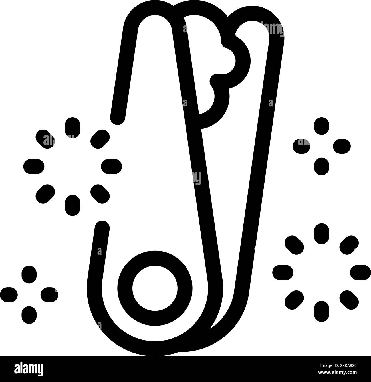 Tweezers removing a splinter with surrounding sparkles representing ...