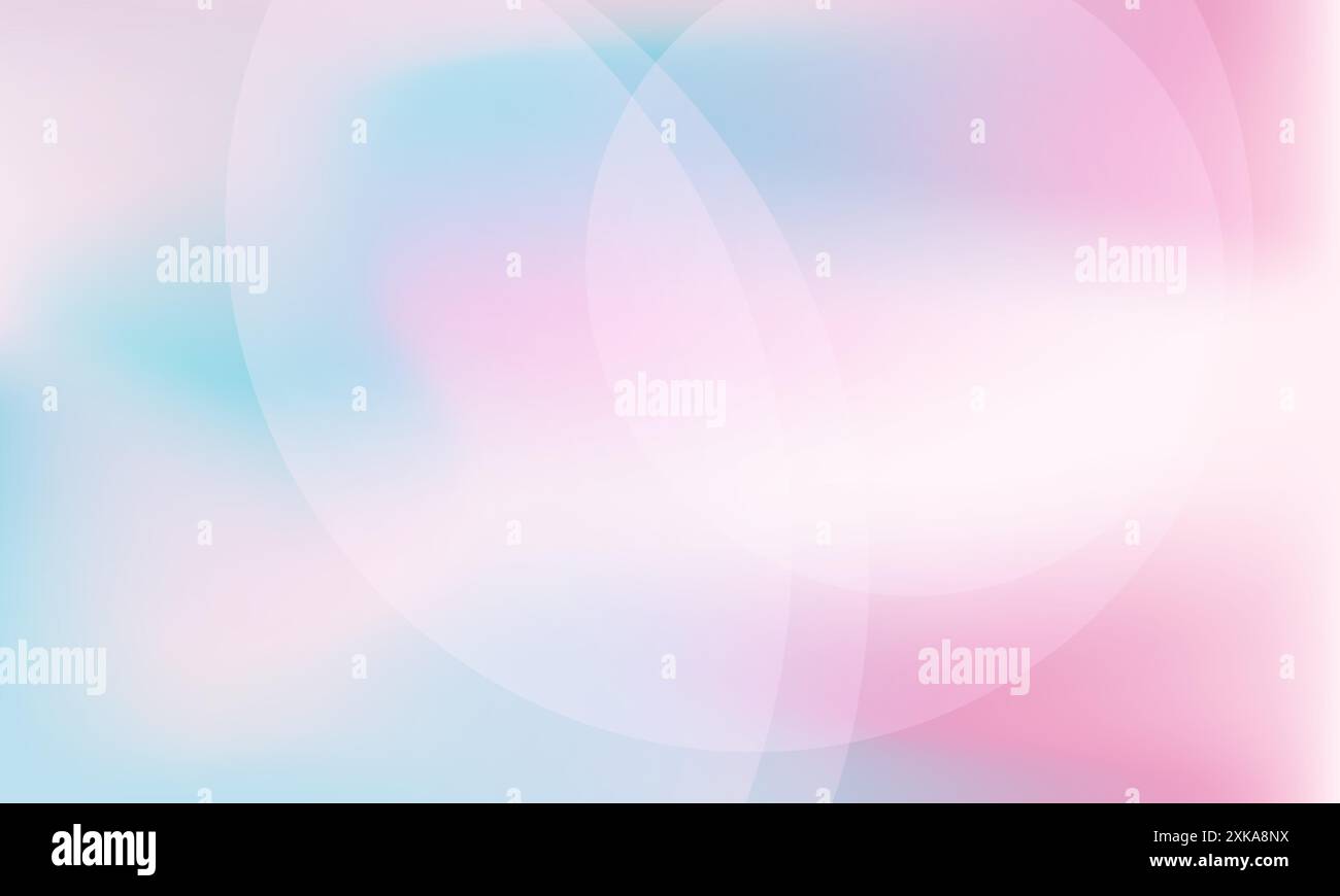 Pink blue pastel color gradient abstract background with circles. Vector illustration Stock ...