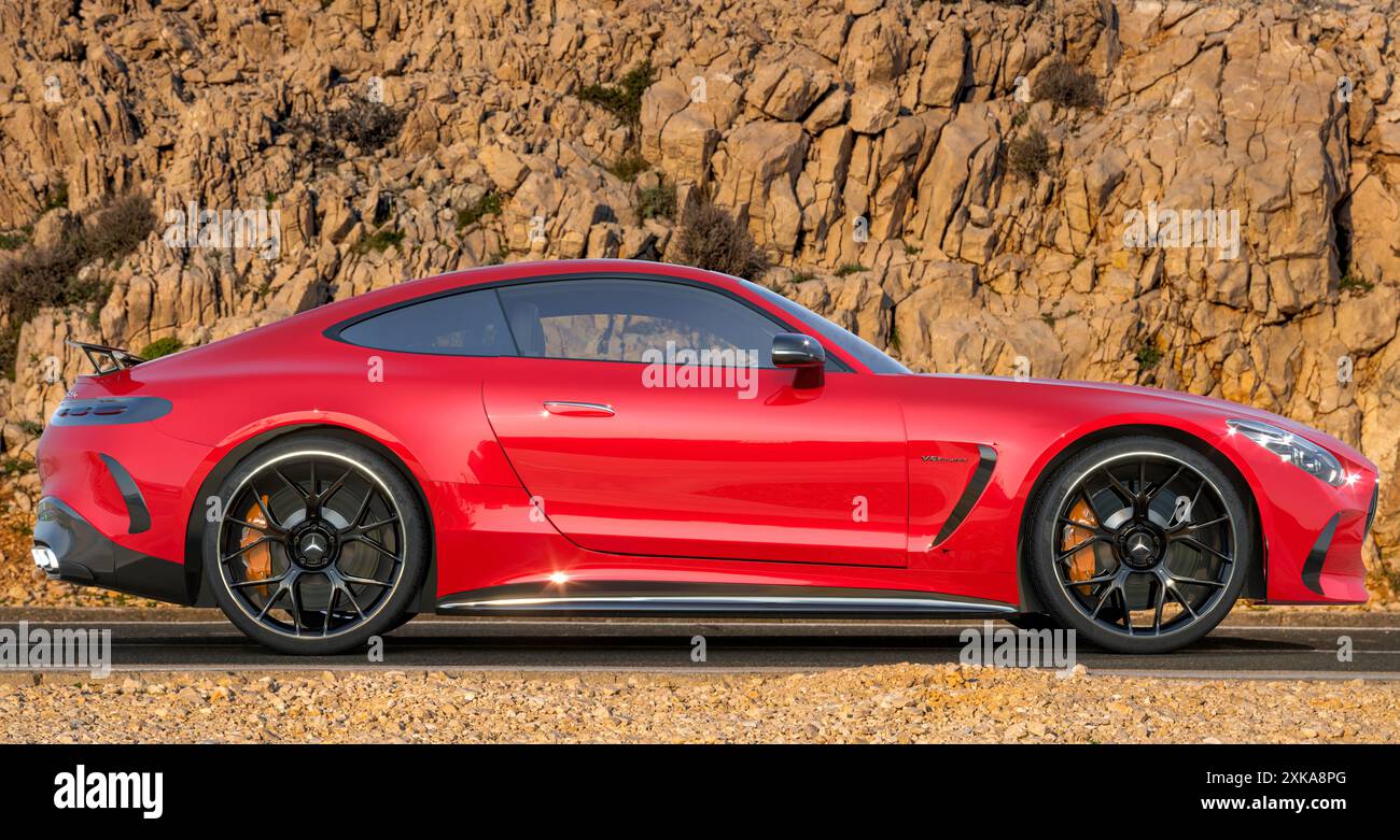The New Mercedes-AMG GT43 Coupe Stock Photo - Alamy