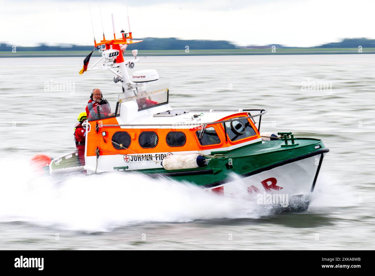 Hooksiel, Germany. 17th July, 2024. The daughter boat Johann Fidi of ...