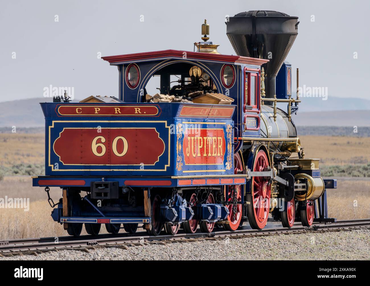 Central Pacific steam engine Jupiter operating at Golden Spike National ...