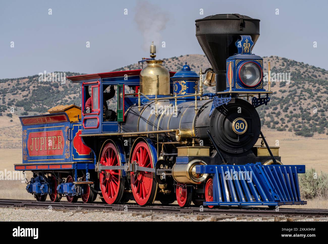 Central Pacific steam engine Jupiter operating at Golden Spike National ...
