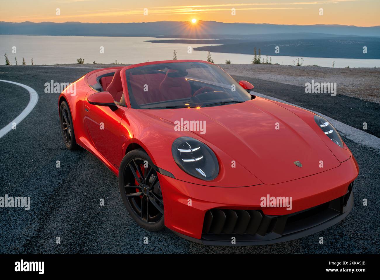New Porsche 911 Carrera GTS Cabriolet model Stock Photo - Alamy