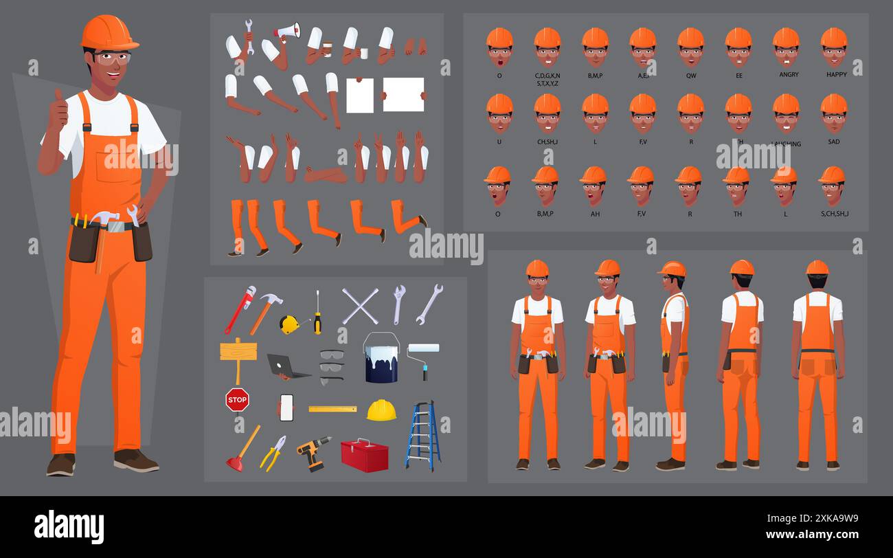 Black Handyman, repairman Character Creation and Animation Pack ... Black Handyman, repairman Character Creation and Animation Pack ...