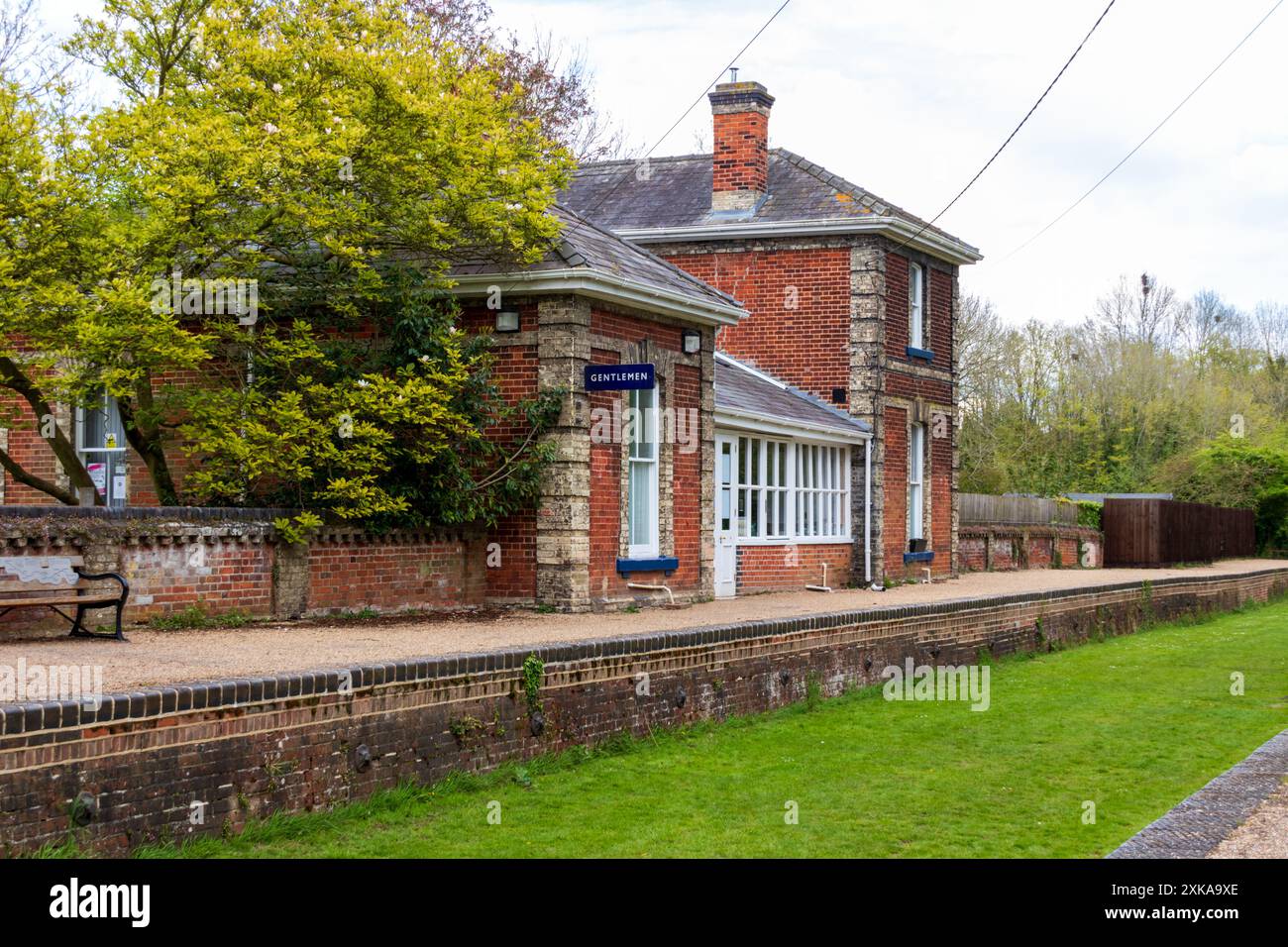 Clare Disused Railway Station, Clare, Suffolk, England, UK Stock Photo ...