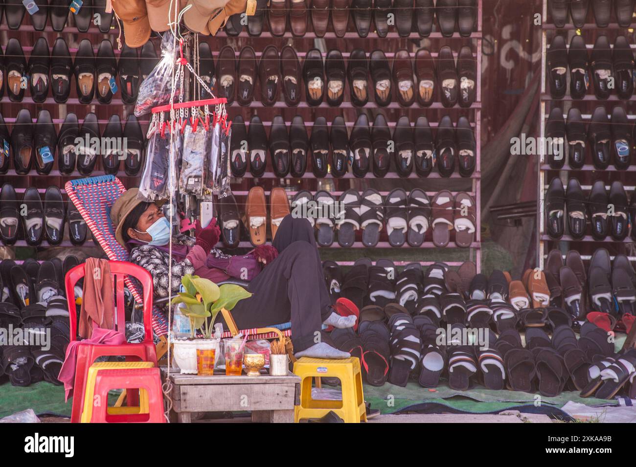 Footware booth hi-res stock photography and images - Alamy